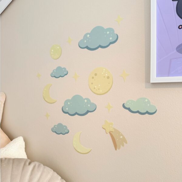 Nattehimmel – Selvlysende wallstickers til barnerom